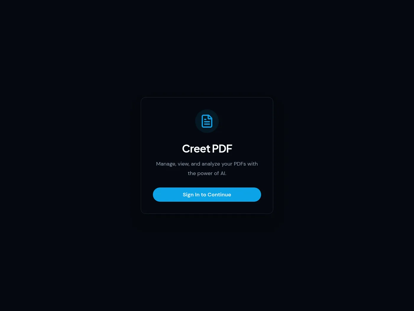 Creet PDF Reader