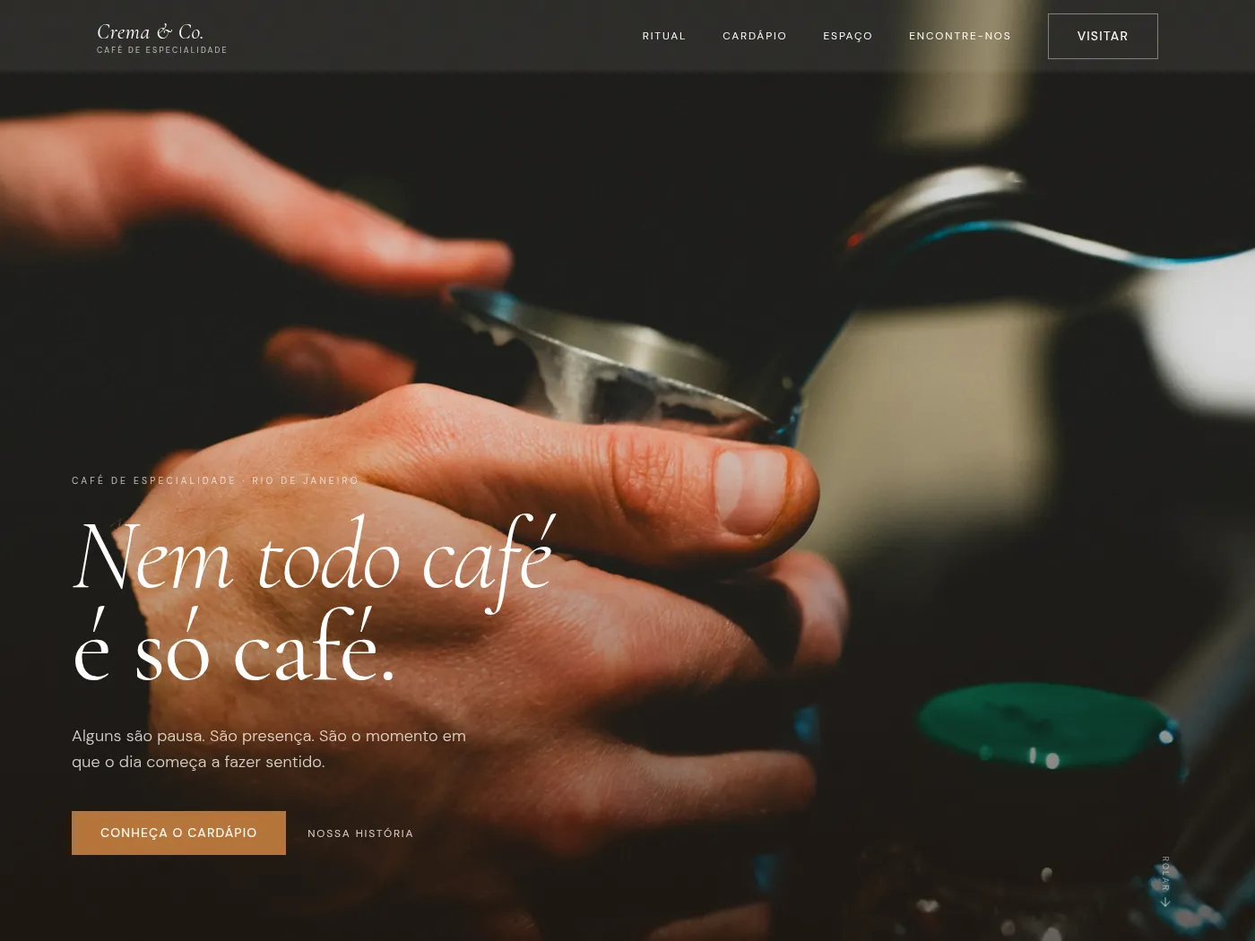 Crema & Co. Café Site