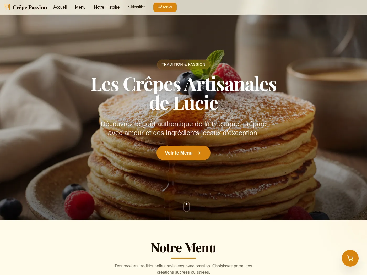 Crepe Showcase Site