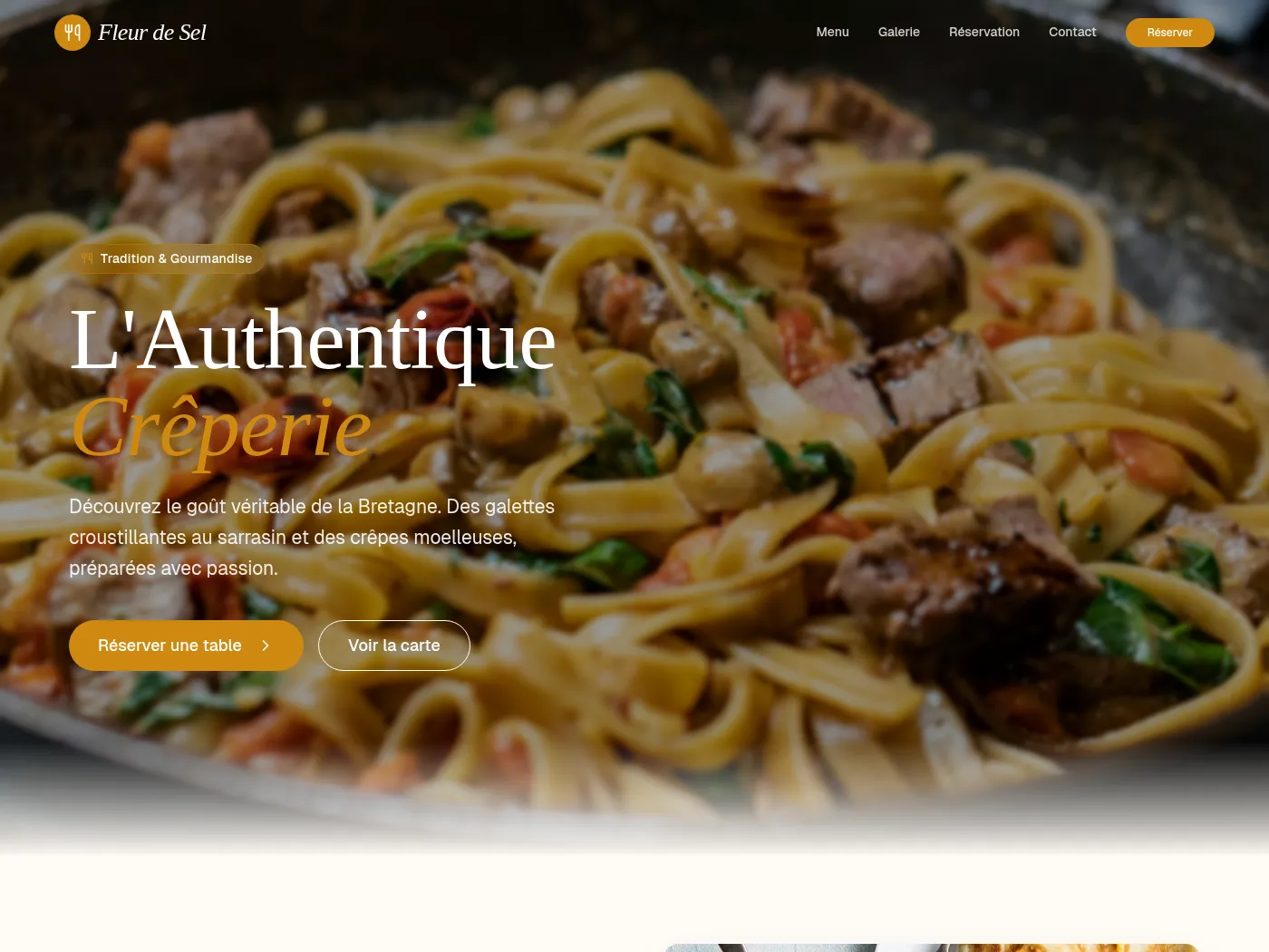 Crêperie Réservation Web