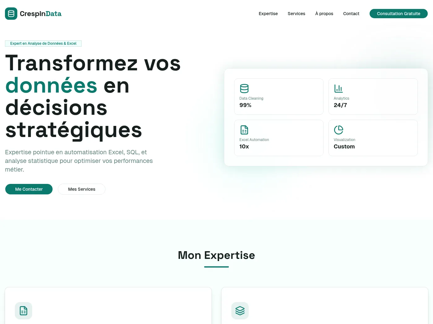 Crespin Data Expert Site