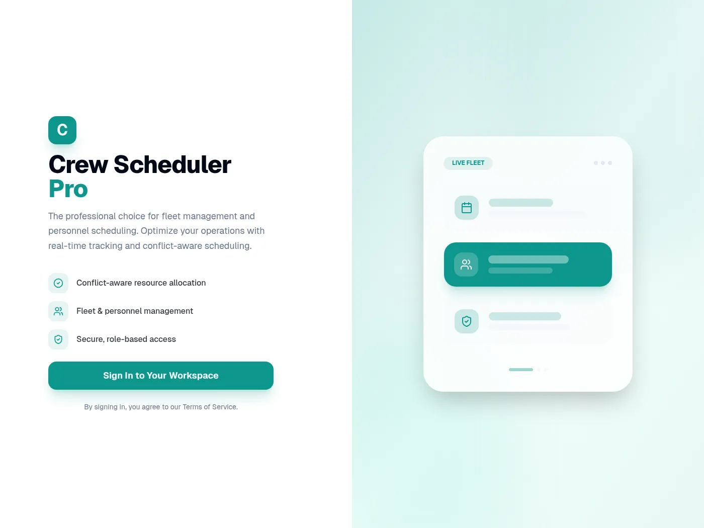 Crew Scheduler Pro