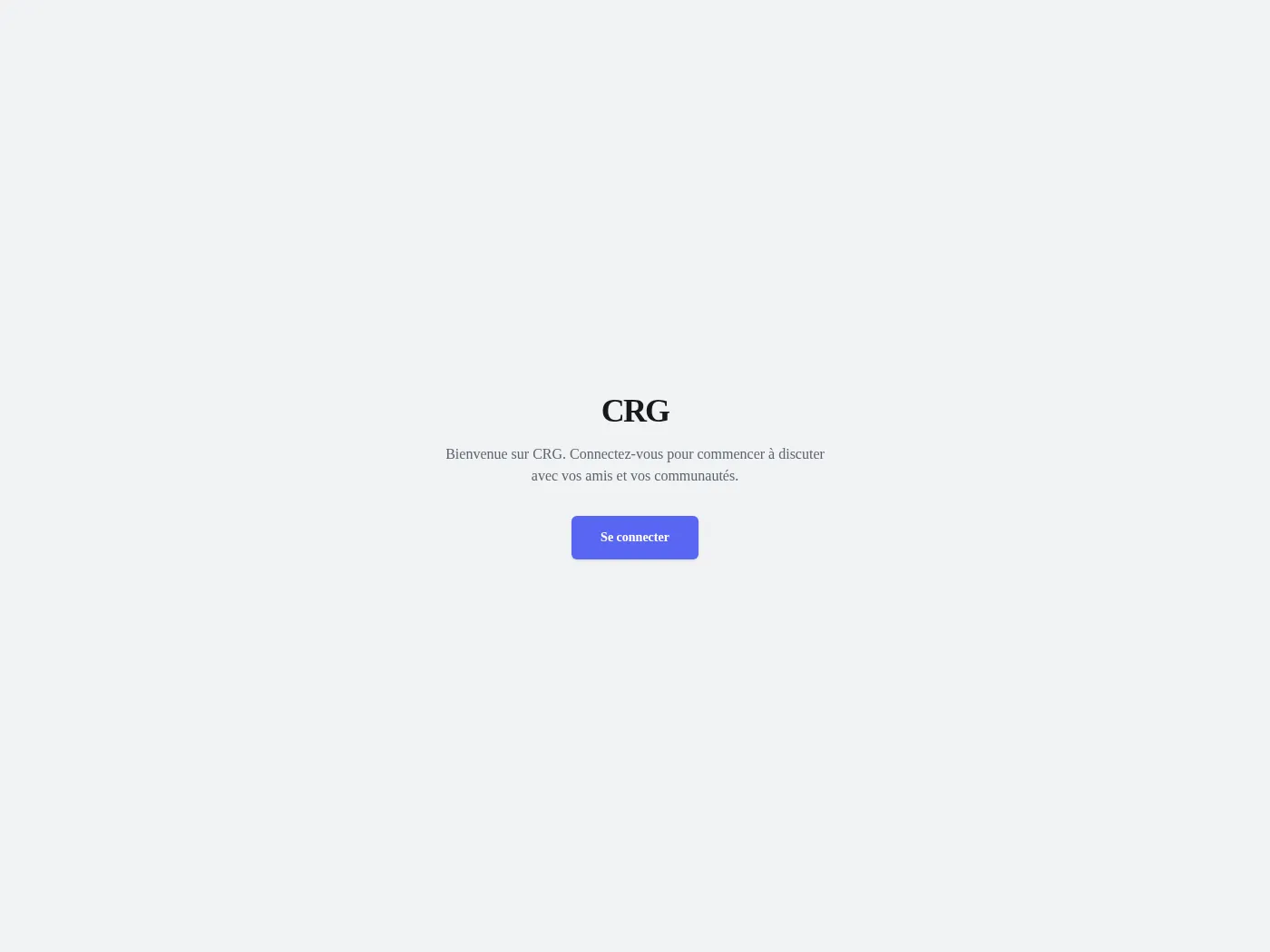 CRG Chat Platform