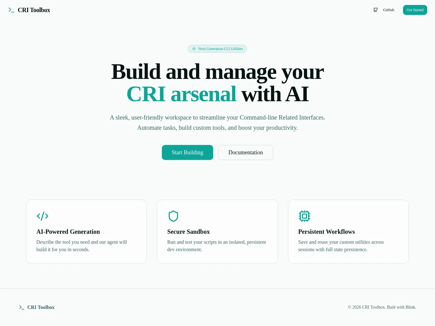 CRI Toolbox
