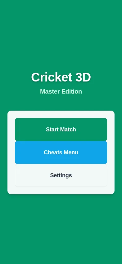 Cricket 3D Master