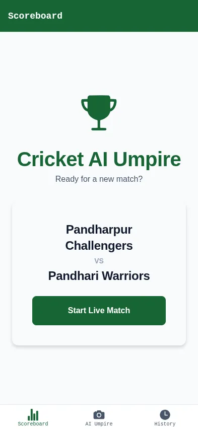 Cricket AI Umpire Live