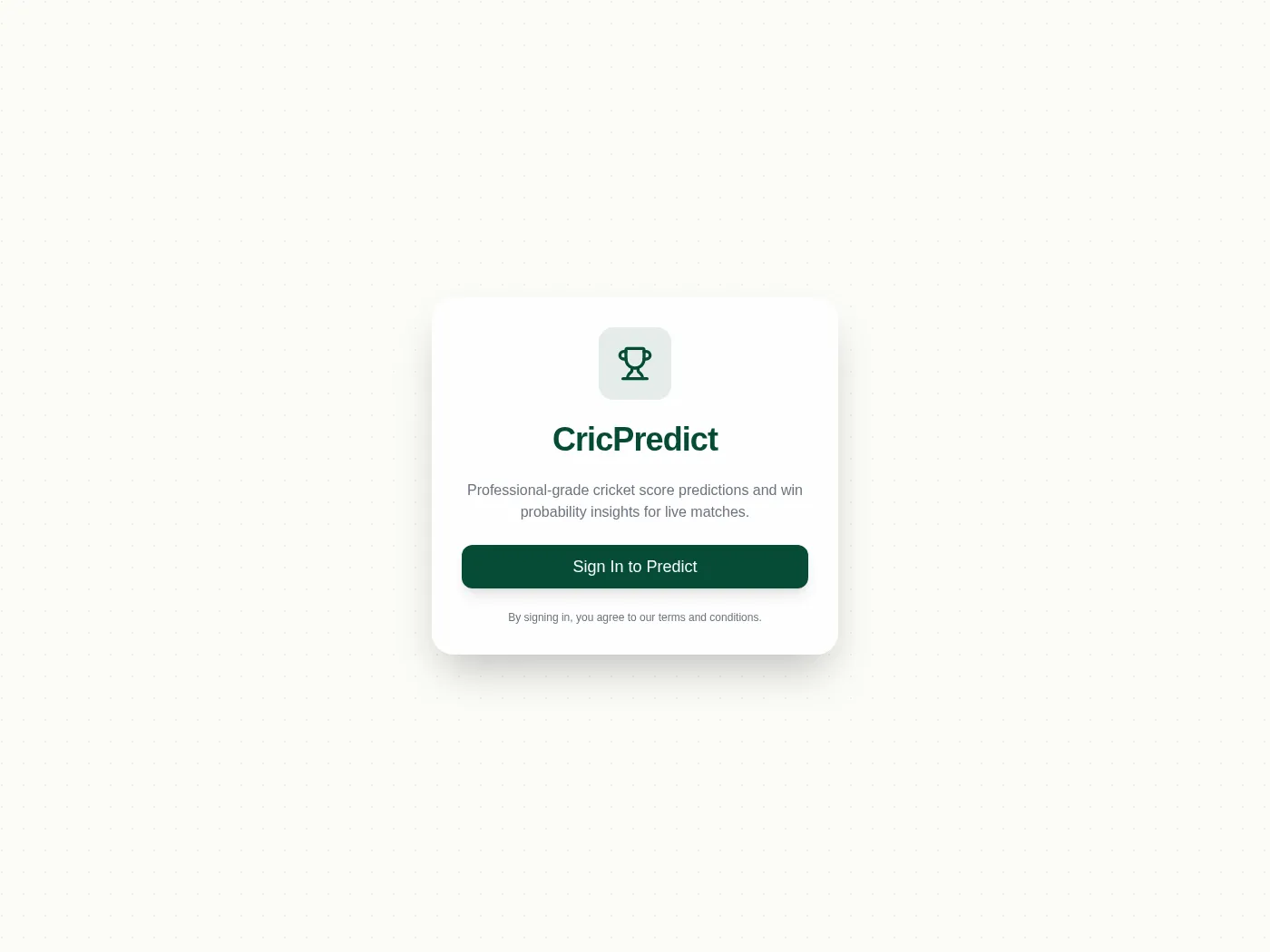 Cricket Score Predictor