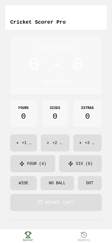 Cricket Scorer Pro
