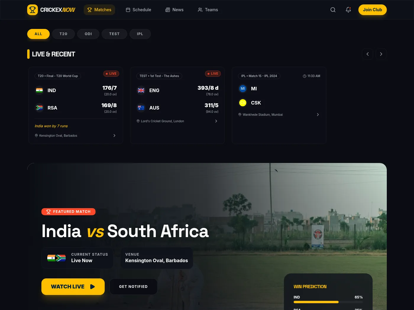 CrickexNow Sports Hub