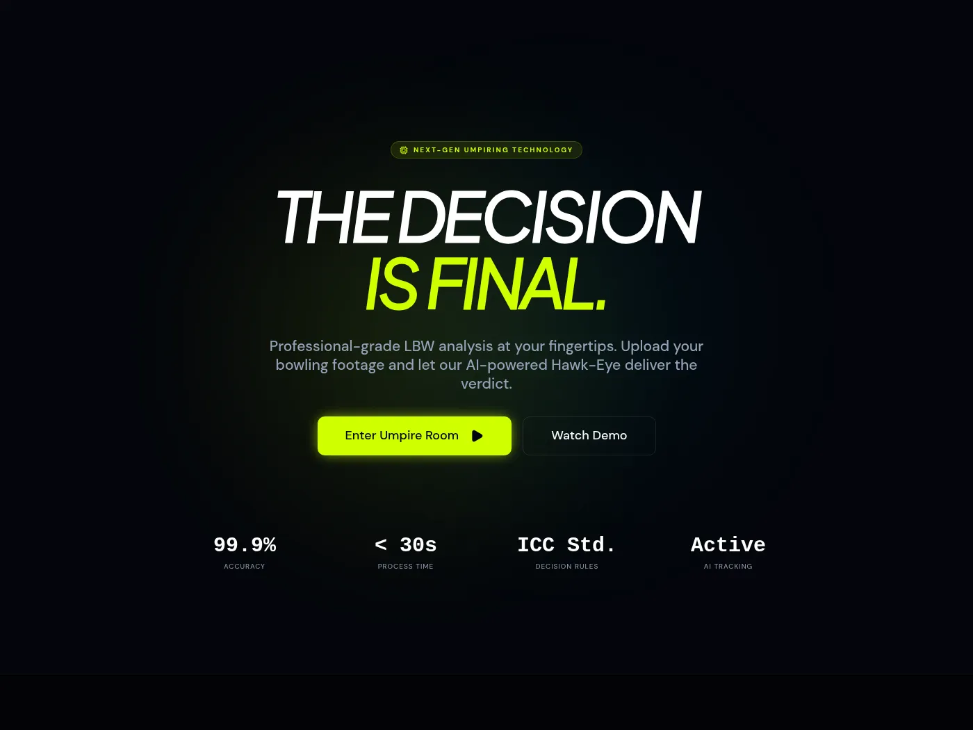 Cricket Third Umpire AI