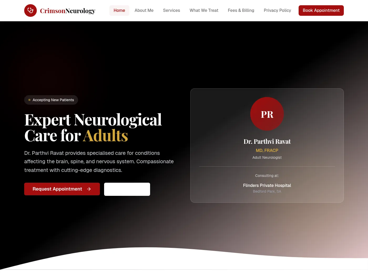Crimson Neurology Website
