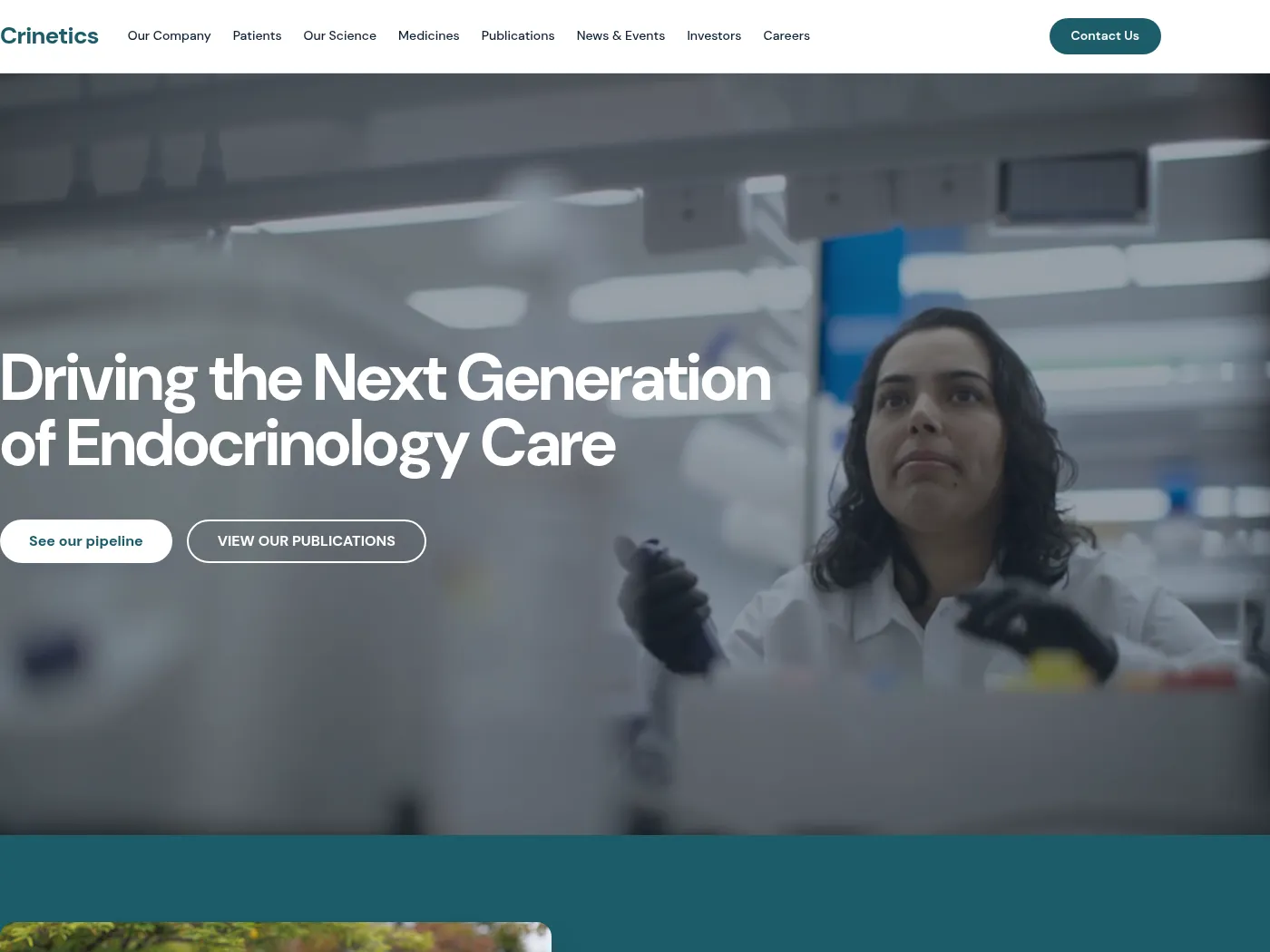 Crinetics Website Clone