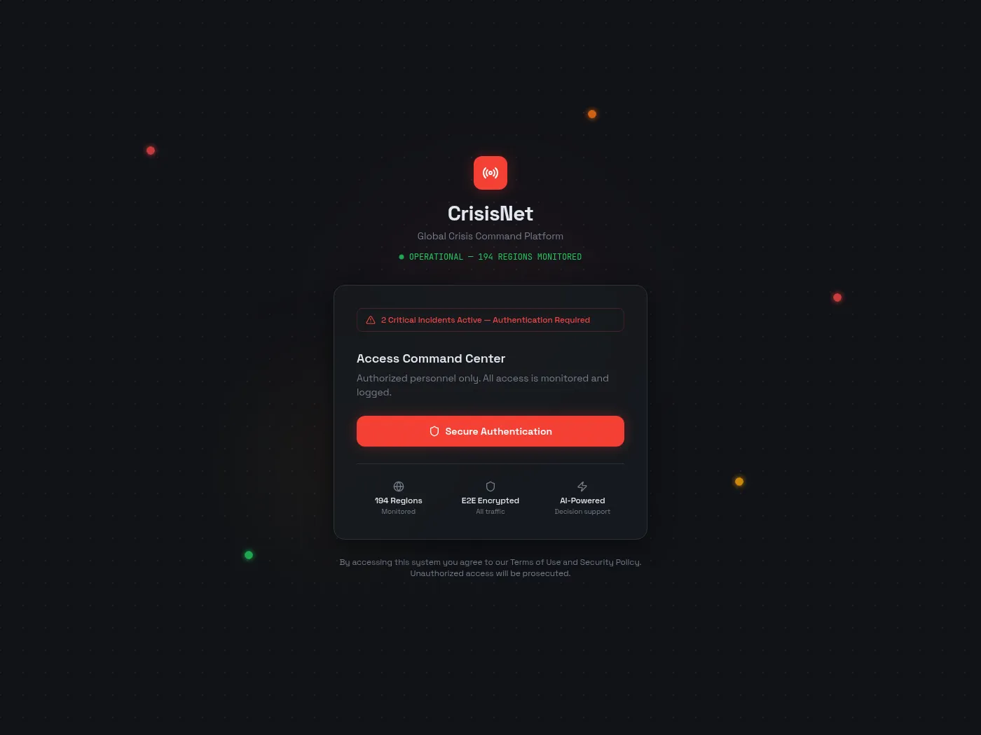 CrisisNet Command Platform