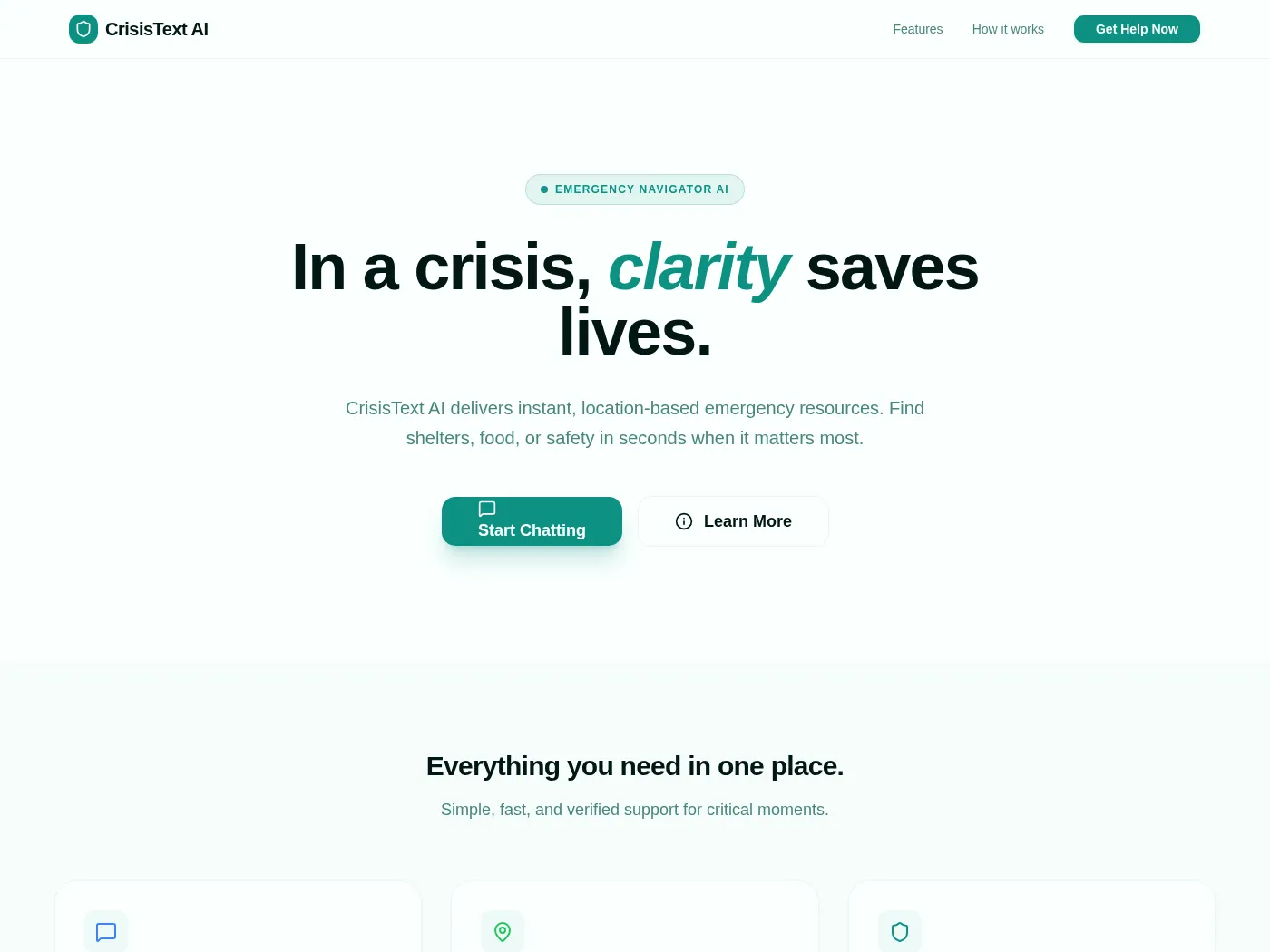 CrisisText AI Navigator