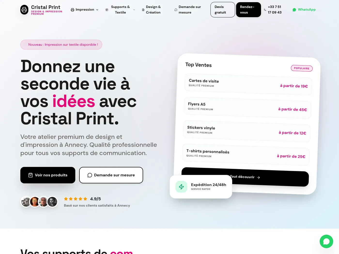 Cristal Réparation Web Pro