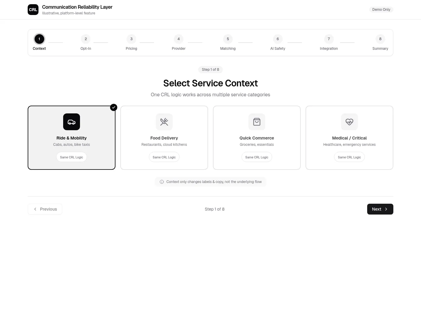 CRL Demo Frontend