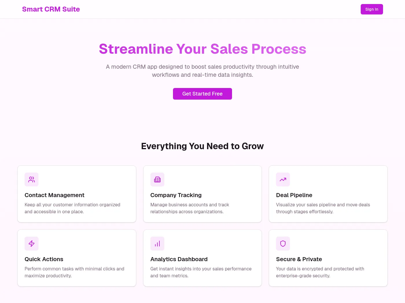 Smart CRM Suite