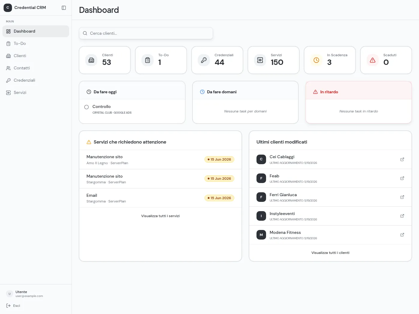 Credential CRM Manager