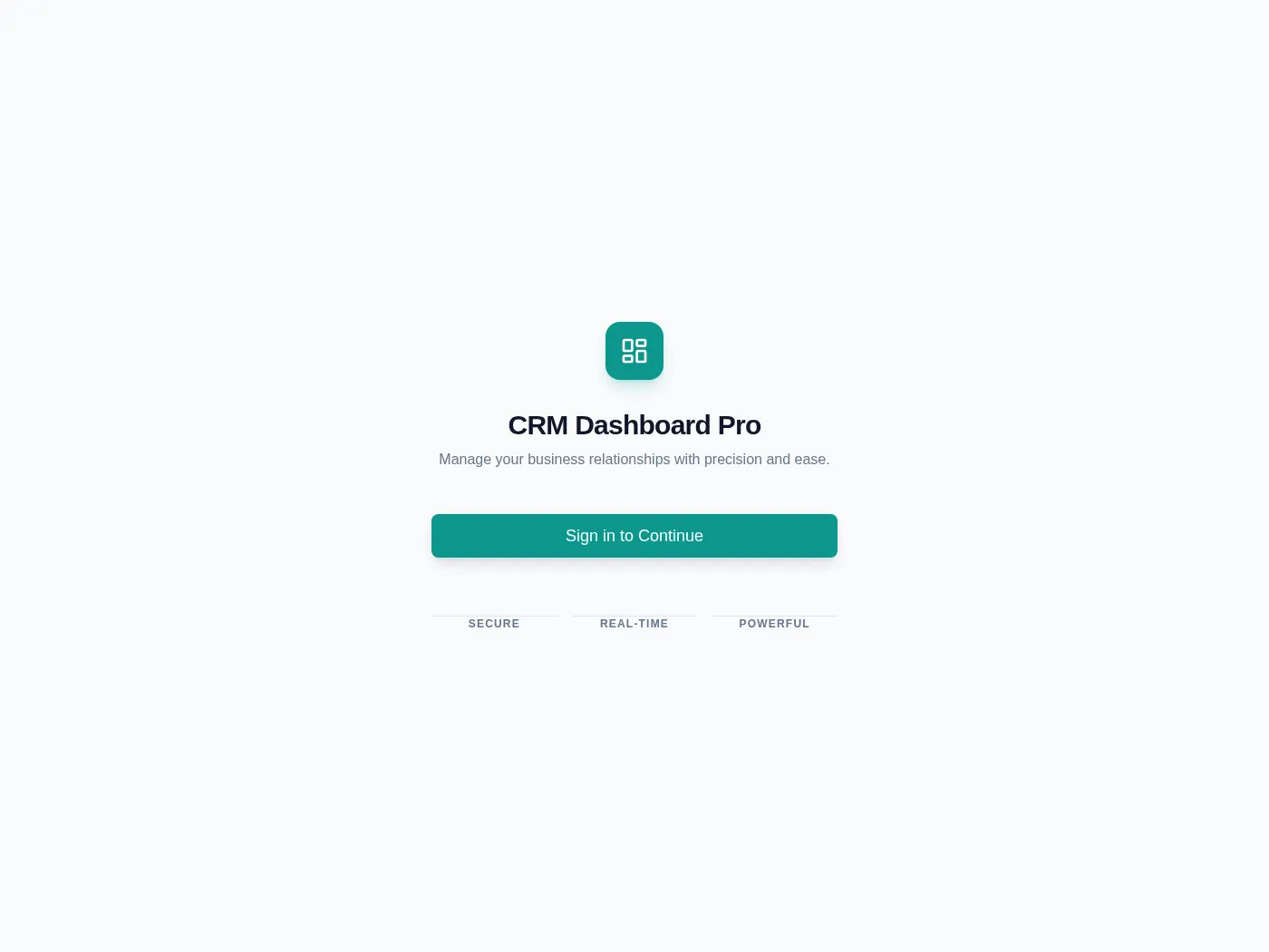 CRM Dashboard Pro