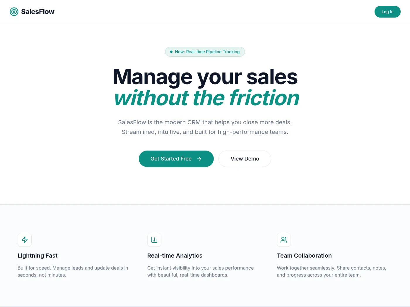 SalesFlow CRM