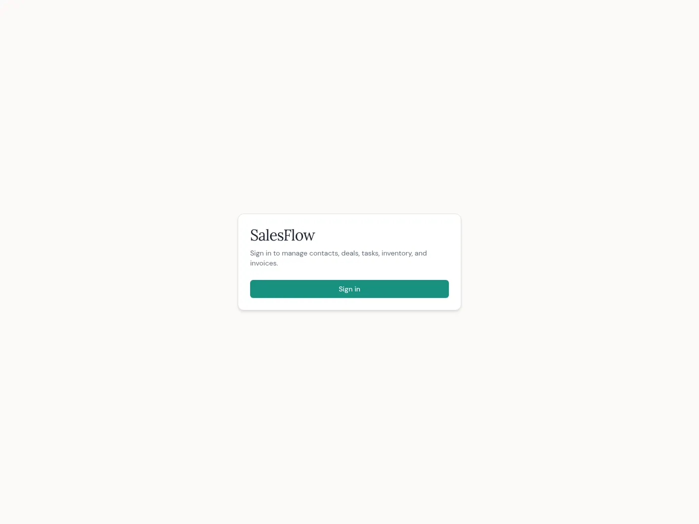 SalesFlow CRM & ERP