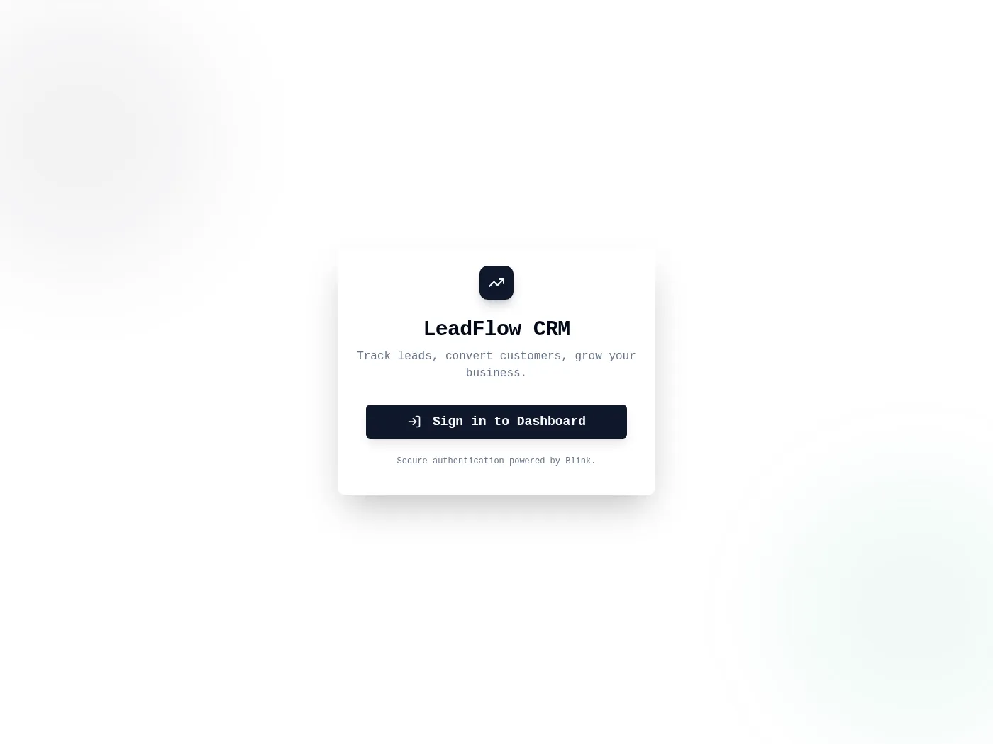 LeadFlow CRM