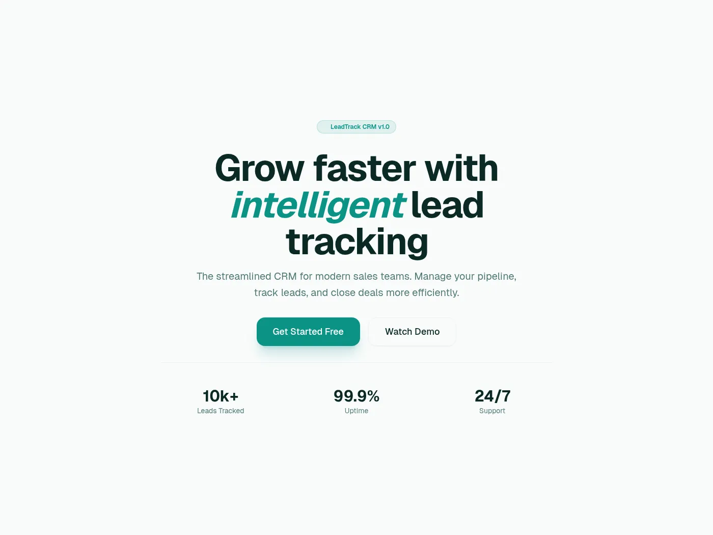 LeadTrack CRM