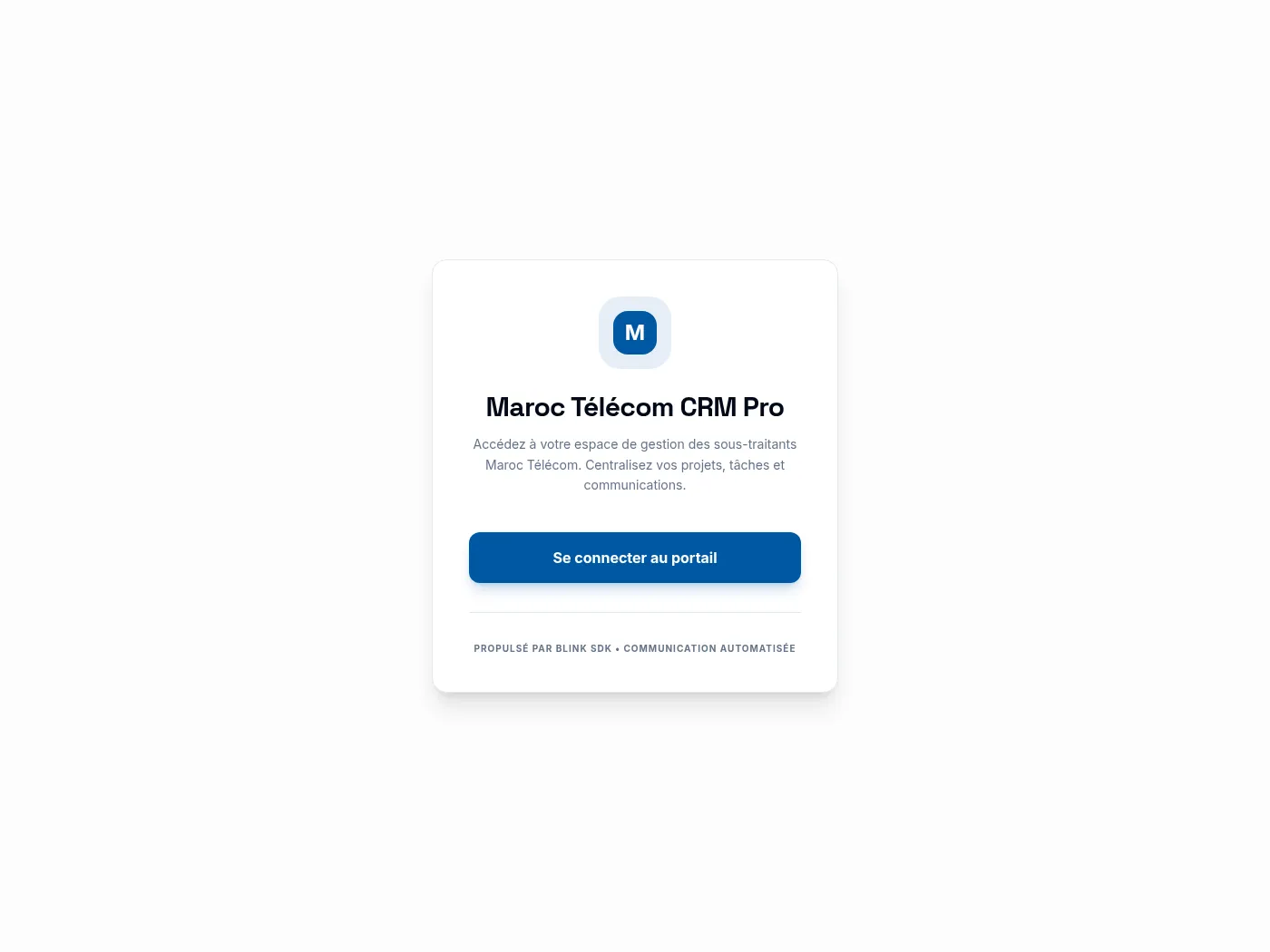 Maroc Télécom CRM Pro