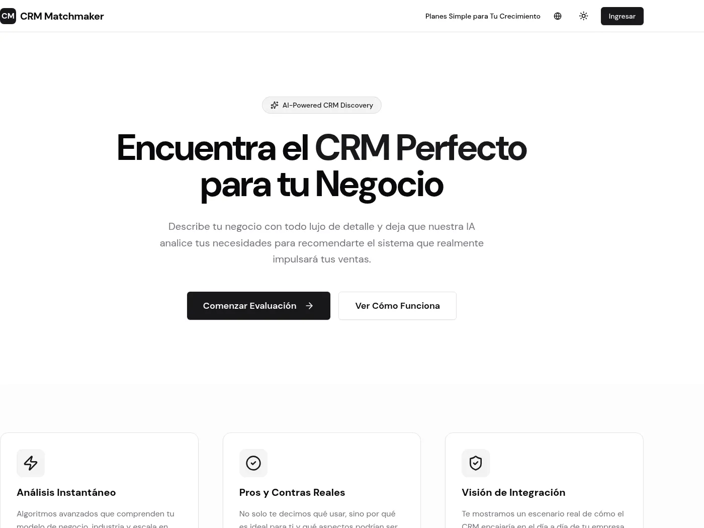 CRM Matchmaker AI