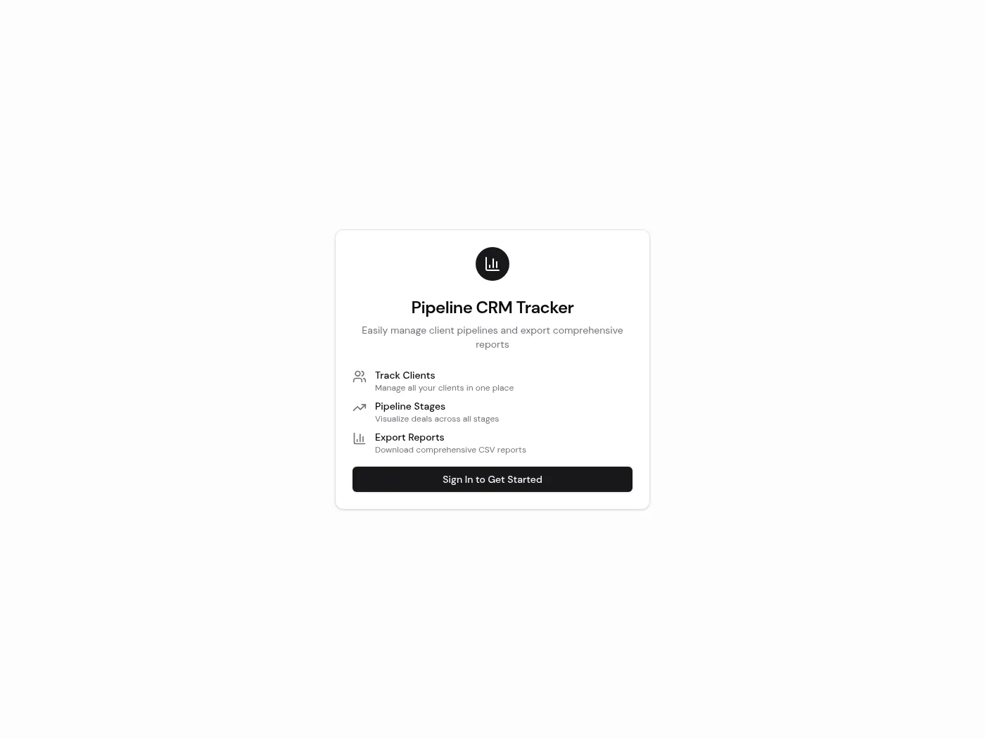 Pipeline CRM Tracker