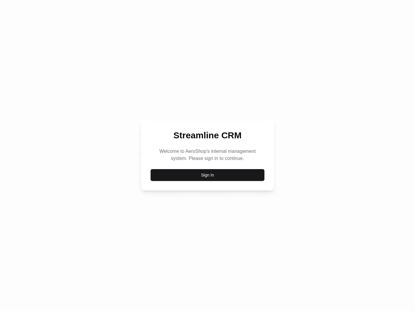 Streamline CRM