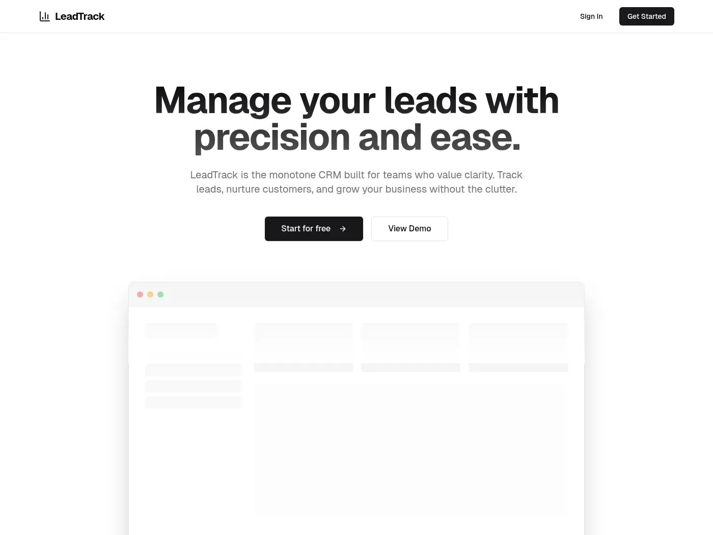 LeadTrack CRM