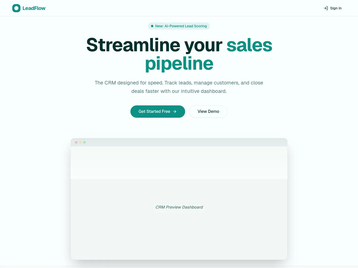 LeadFlow CRM