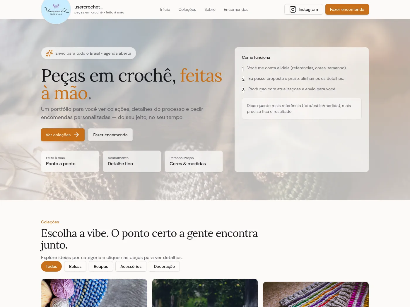 Crochet Showcase Site