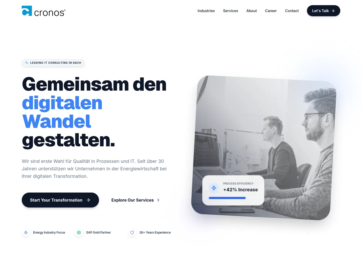 Cronos IT Home Redesign
