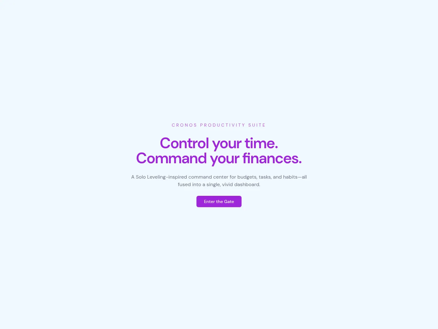 Cronos Productivity Suite