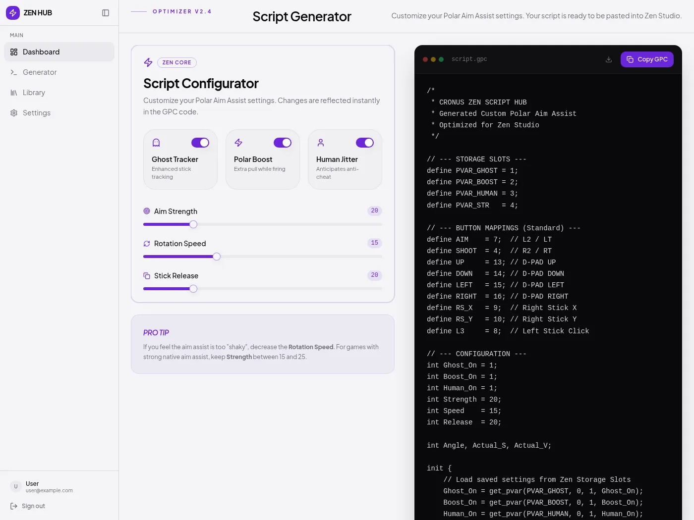 Cronus Zen Script Hub