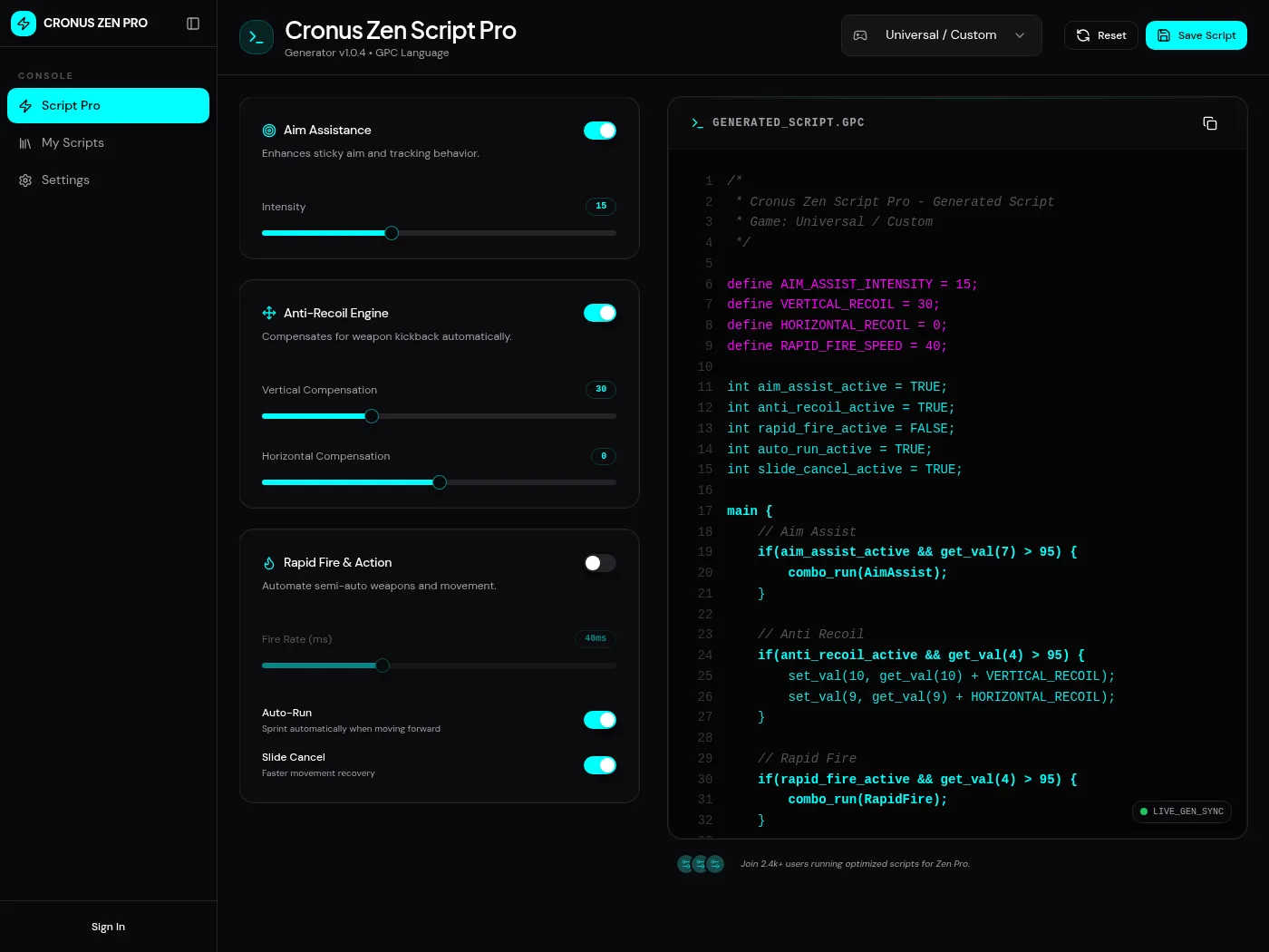 Cronus Zen Script Pro