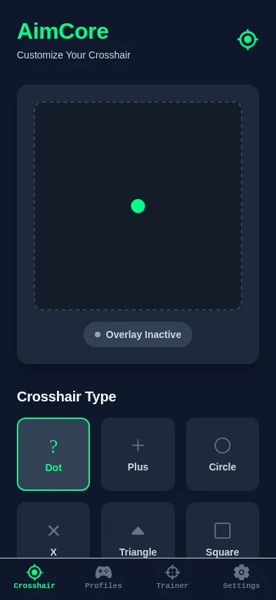 AimCore Crosshair Overlay