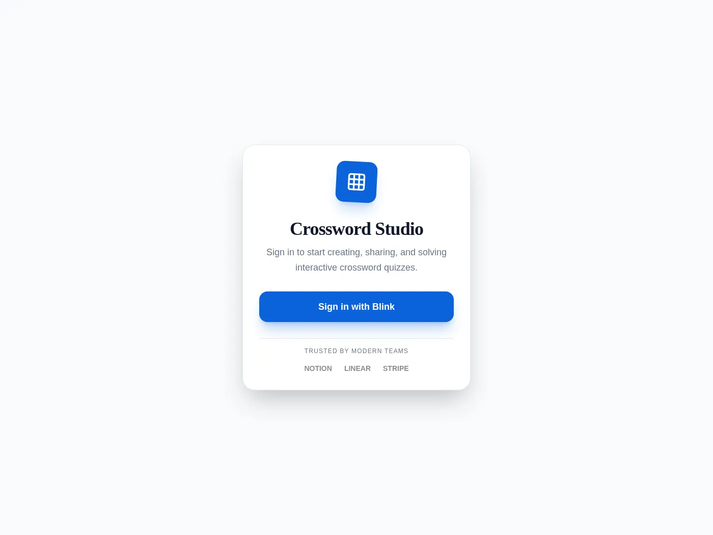 Crossword Quiz Studio