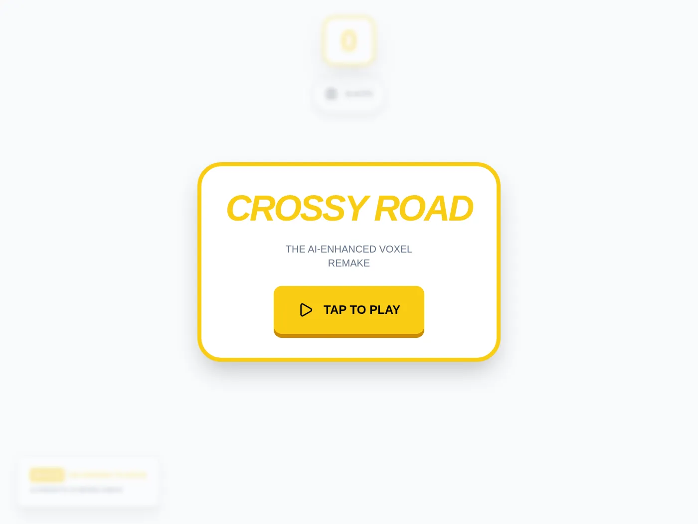 Crossy Road AI Edition