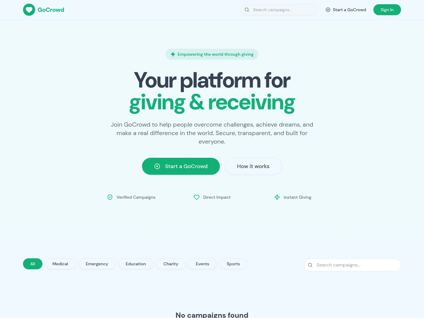 GoFundMe Clone