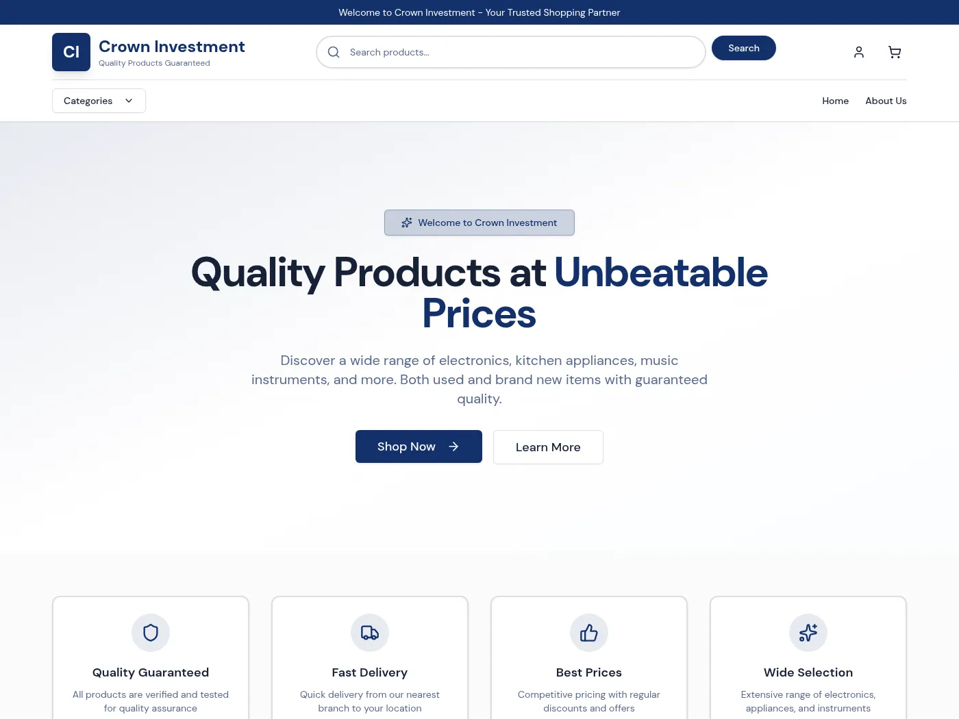 Crown Invest E-Commerce
