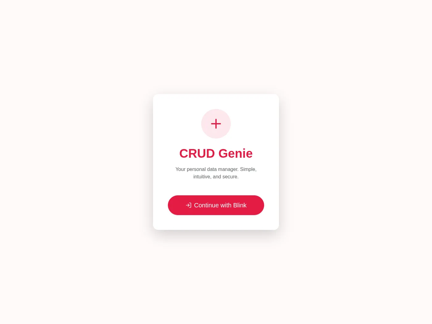 CRUD Genie
