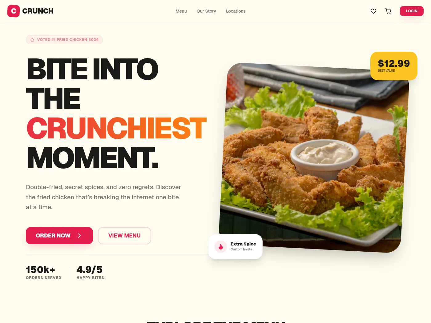 Crunch Chicken Shop Web