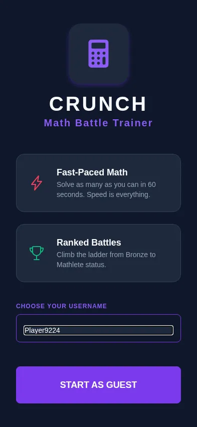 Crunch Math Battle Trainer