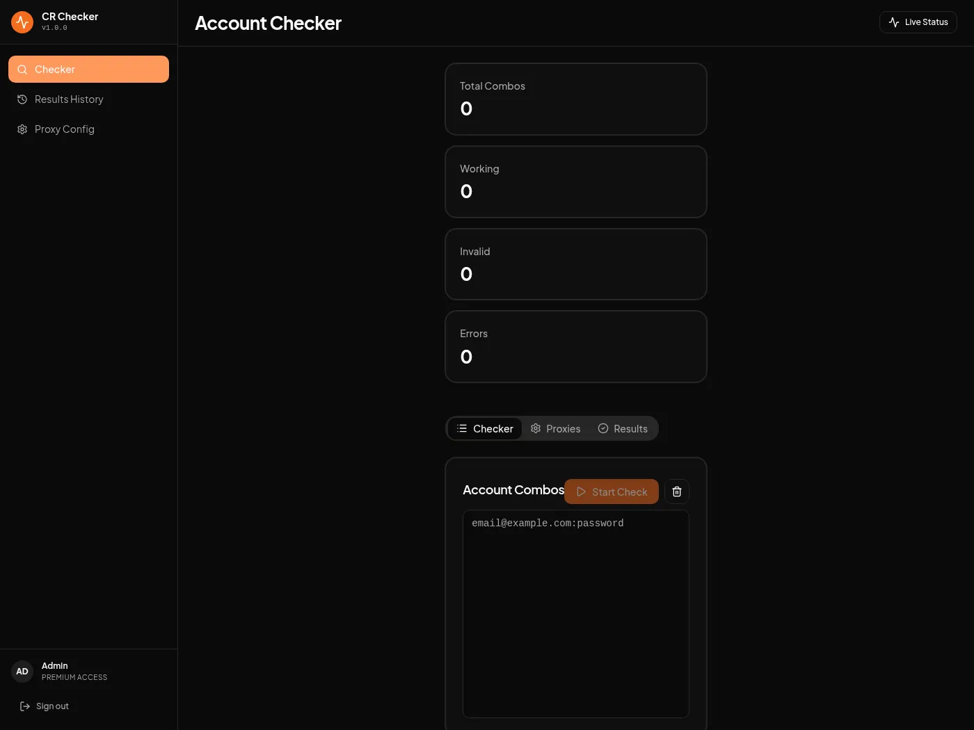 Crunchyroll Account Checker