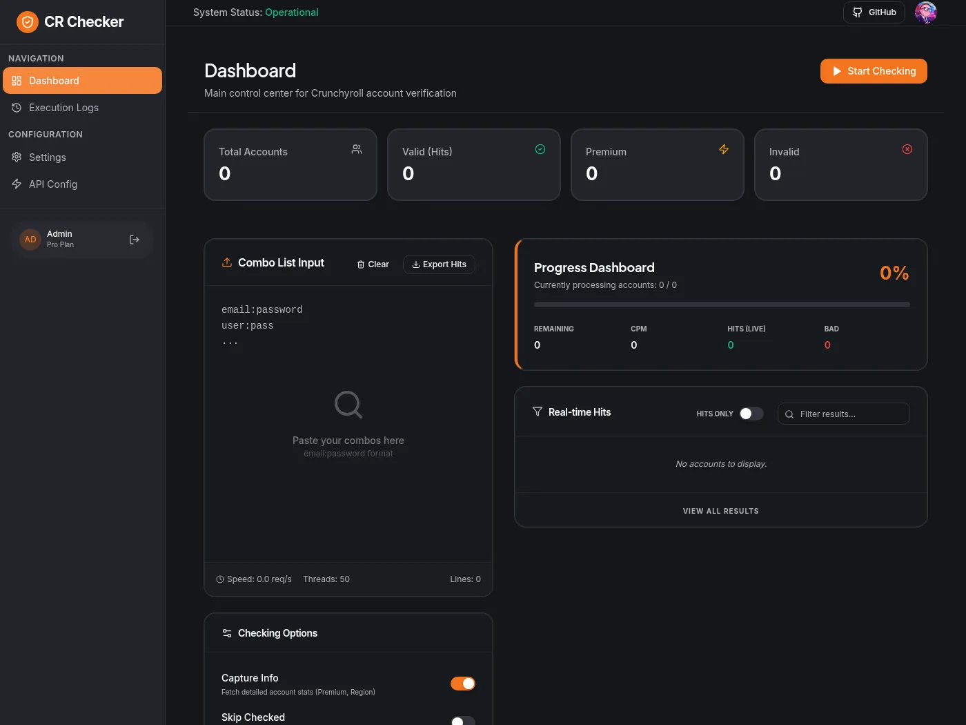 Crunchyroll Account Checker