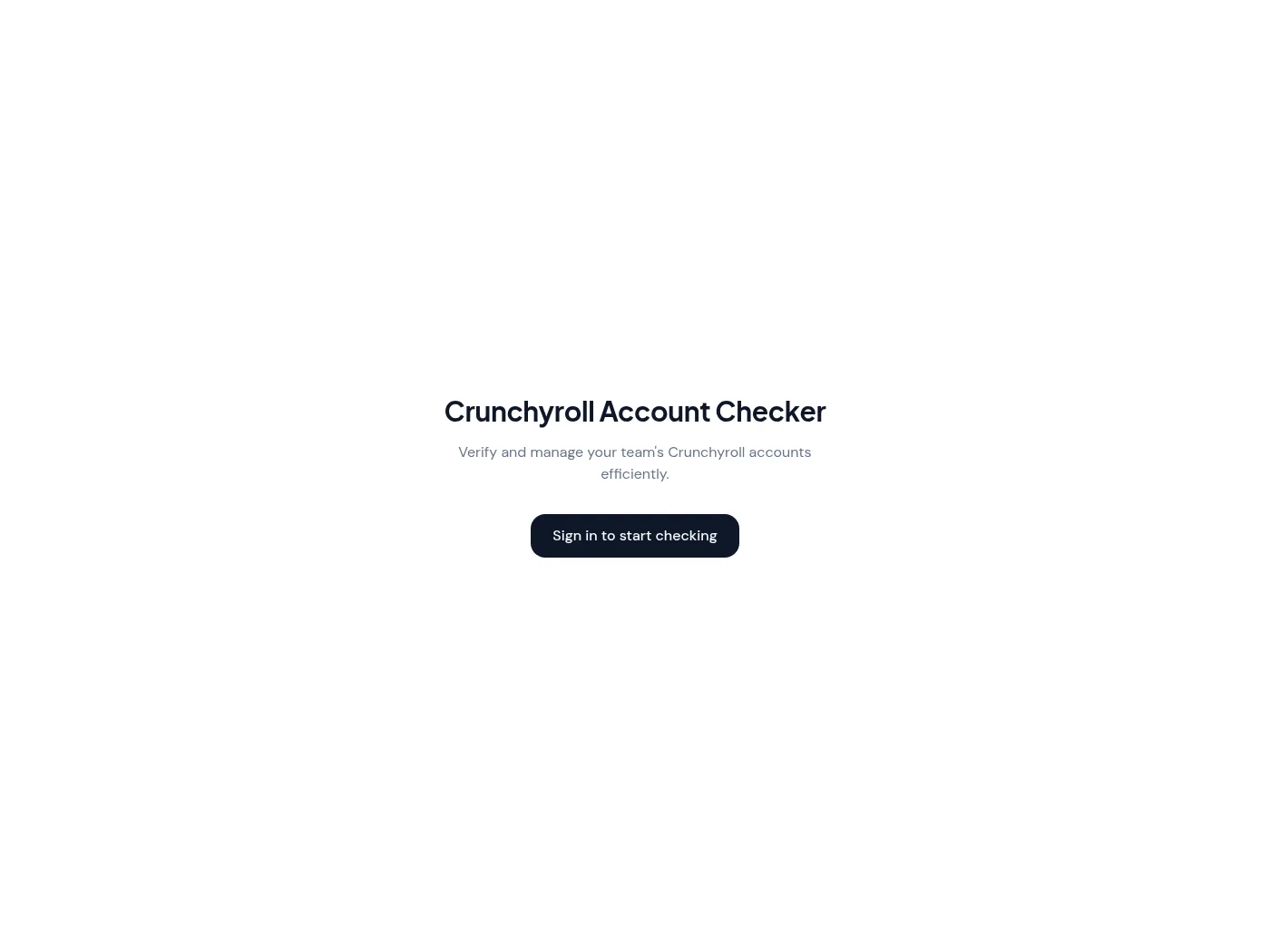 Crunchyroll Account Checker