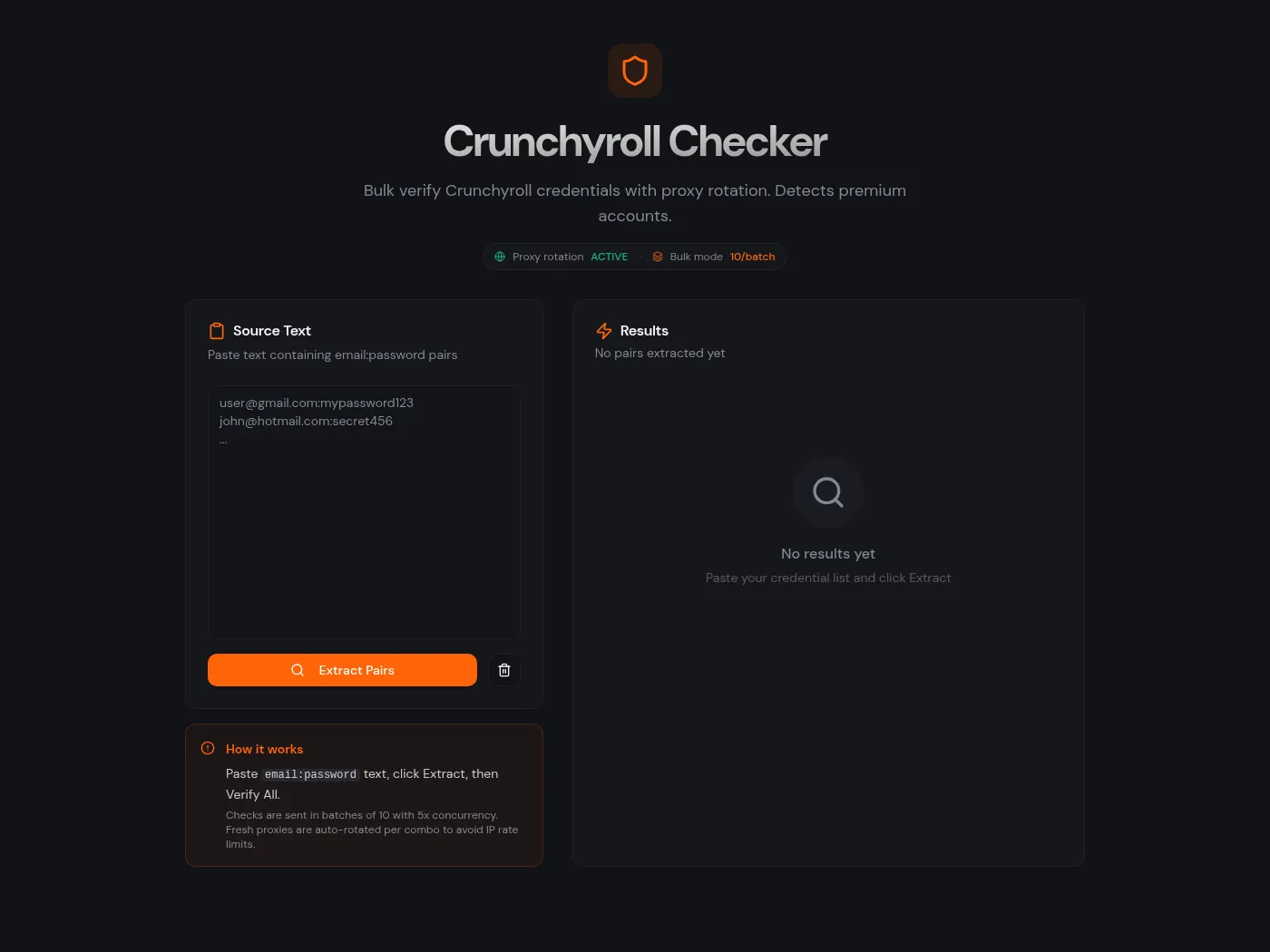 Crunchyroll Credential Checker (Remix)